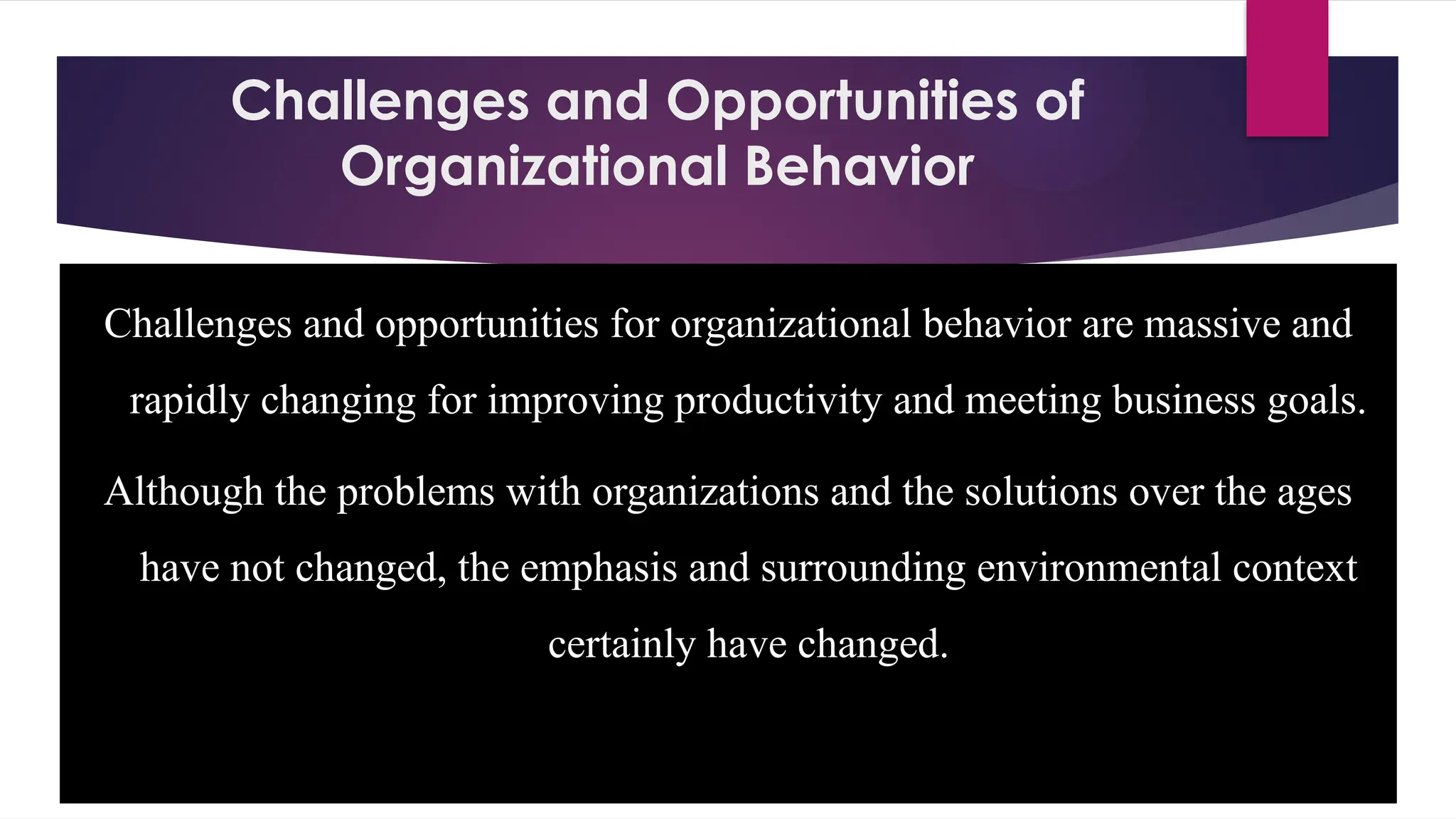 Organisational Behaviour Introduction for MBA | PPTX