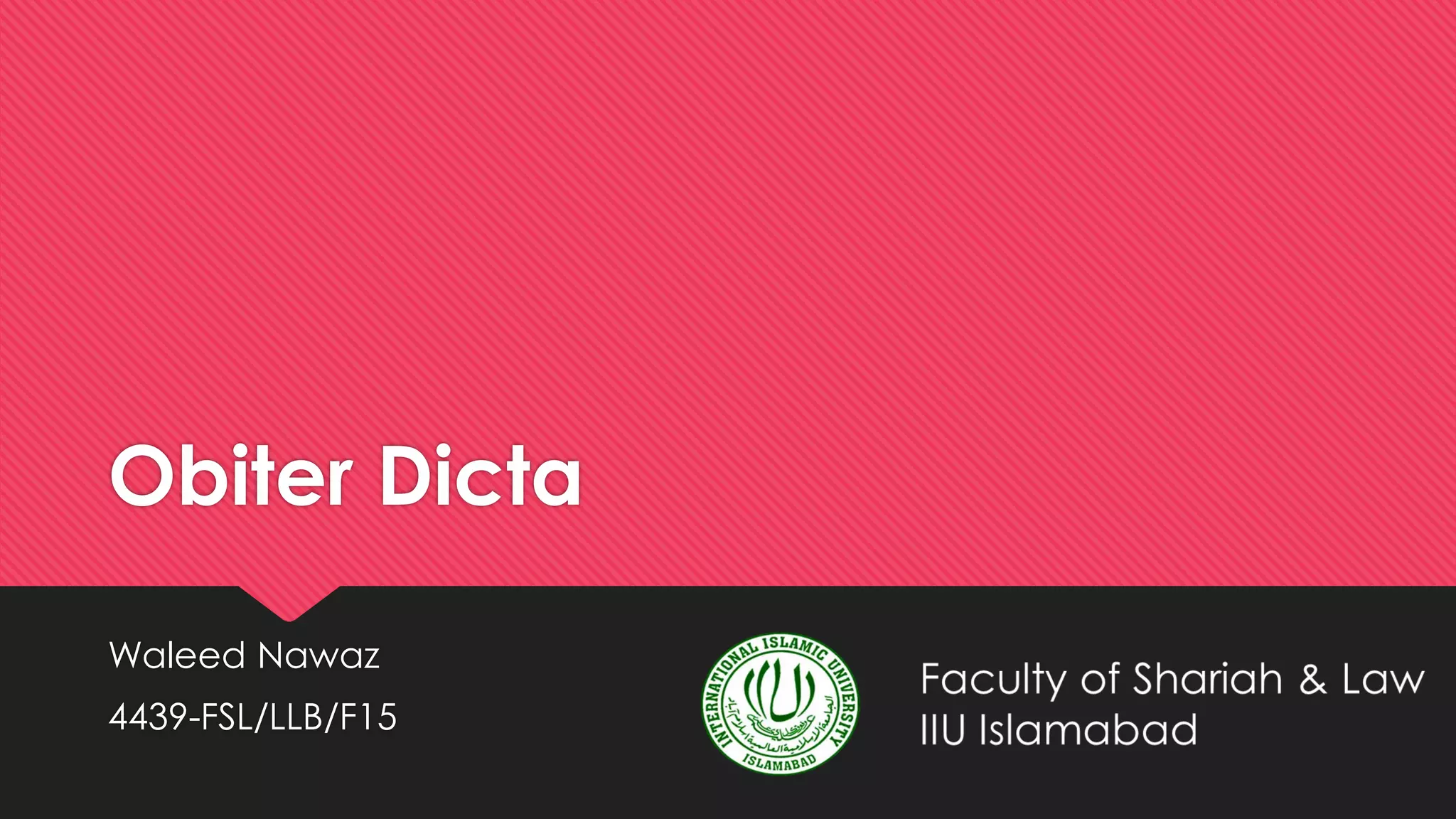 Obiter dicta | PDF | Law