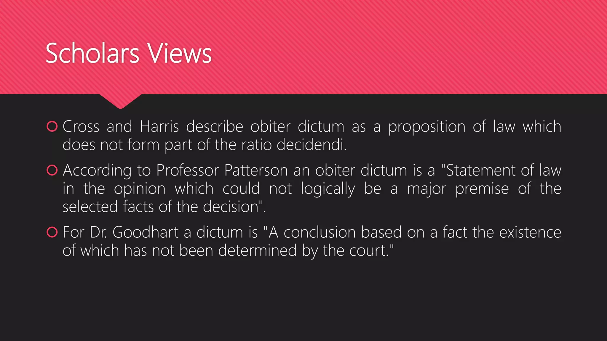 Obiter dicta | PPTX