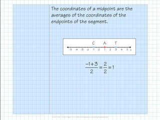 Obj. 7 Midpoint and Distance Formulas | PPT
