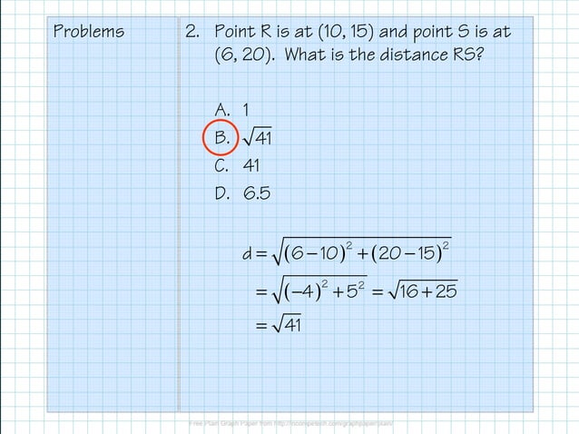Obj. 7 Midpoint and Distance Formulas | PPT