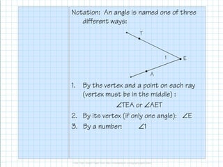 Obj. 8 Classifying Angles and Pairs of Angles | PDF
