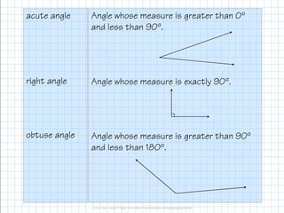 Obj. 8 Classifying Angles and Pairs of Angles | PDF