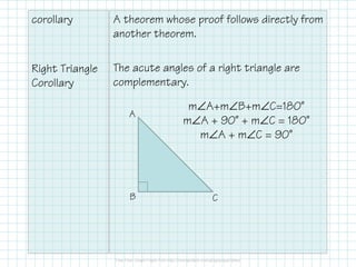 Obj. 15 Triangle Angle Relationships | PPT