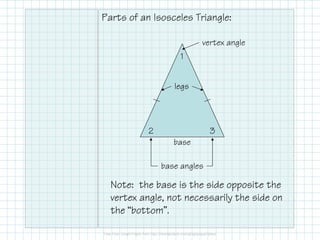 Obj. 16 Isosceles and Equilateral Triangles | PPT