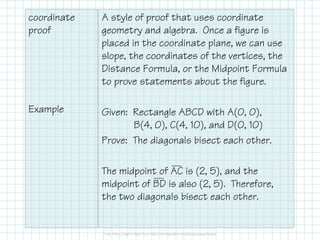 Obj. 20 Coordinate Proof | PPT
