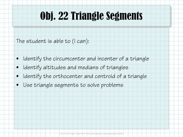 Obj. 22 Triangle Segments | PDF