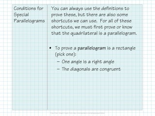Obj. 27 Special Parallelograms | PDF