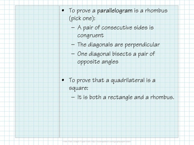 Obj. 27 Special Parallelograms | PDF