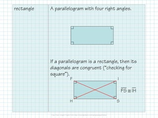 Obj. 27 Special Parallelograms | PDF
