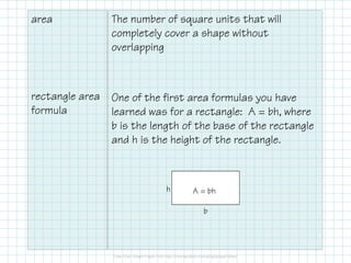 Obj. 29 Area Formulas | PDF