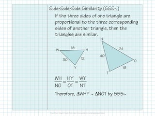 Obj. 35 Triangle Similarity | PDF