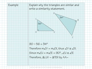 Obj. 35 Triangle Similarity | PPT