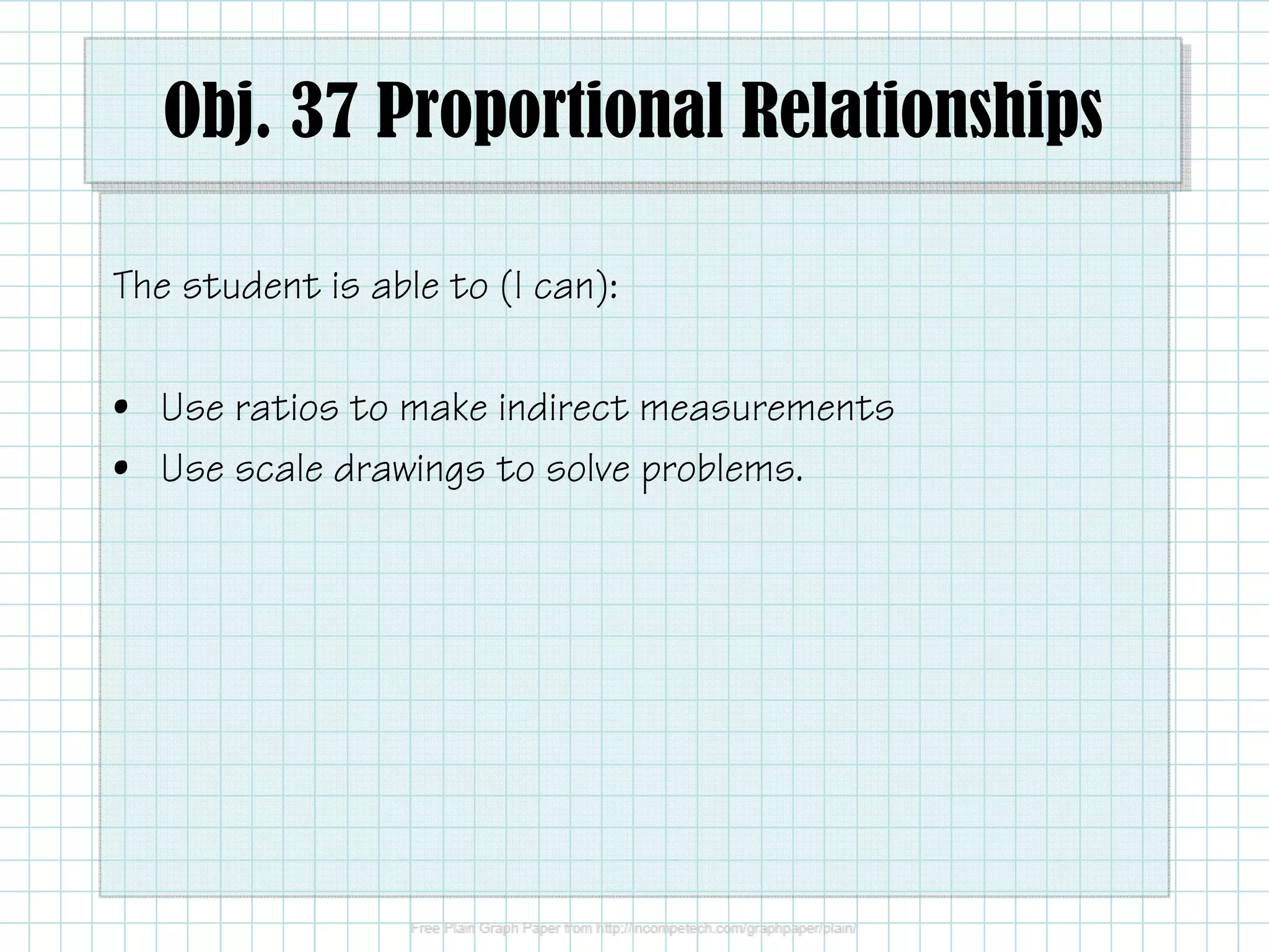 Obj. 37 Proportional Relationships | PDF