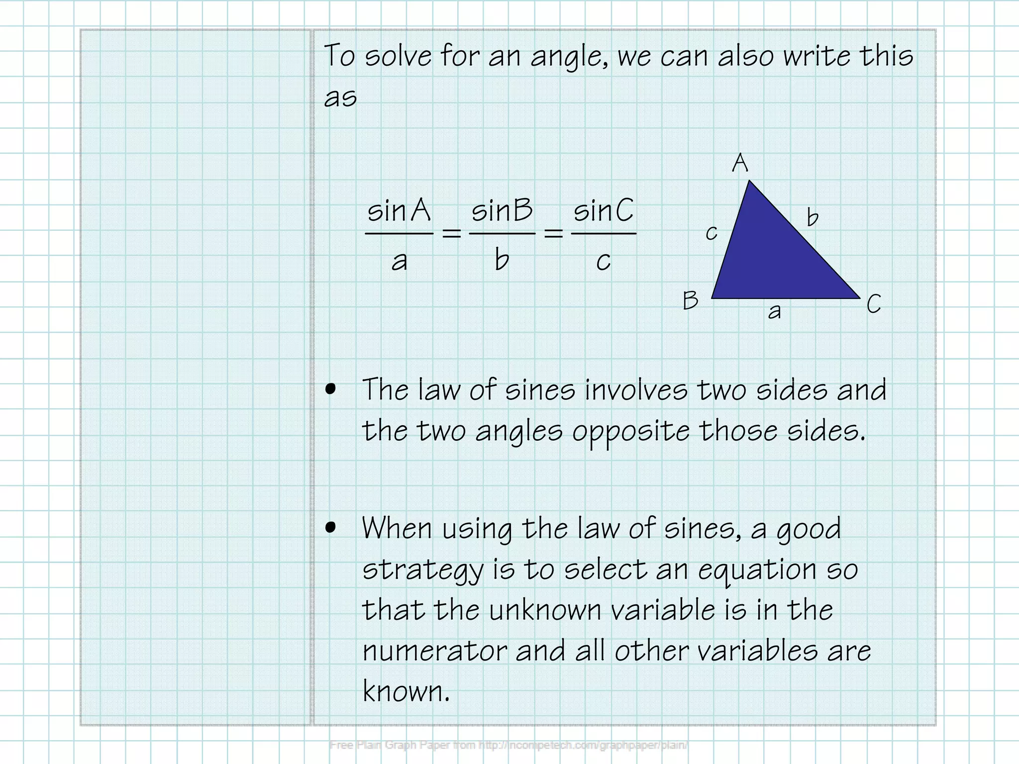 Obj. 43 Laws of Sines and Cosines | PDF | Physics | Science