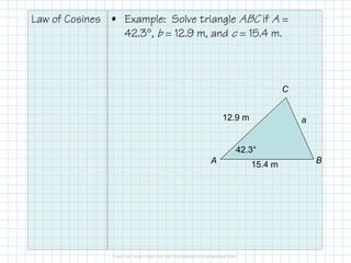 Obj. 43 Laws of Sines and Cosines | PDF | Physics | Science