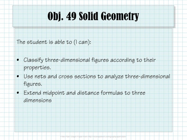Obj. 49 Solid Geometry | PPT
