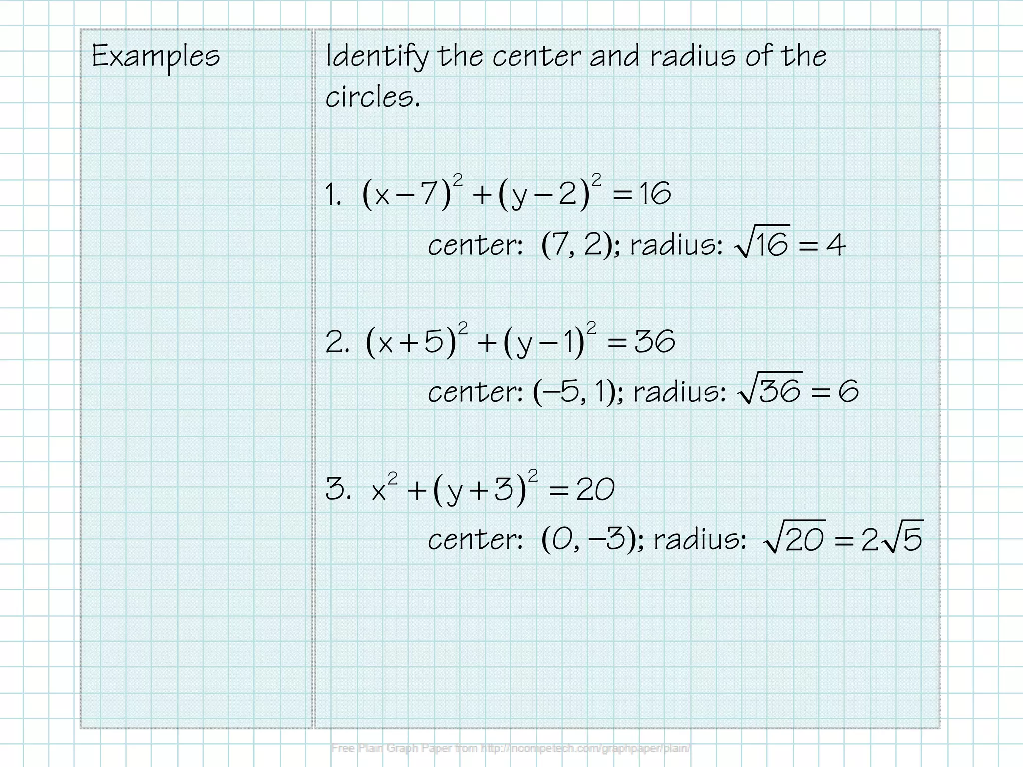 Obj. 60 Circles in the Coordinate Plane | PDF