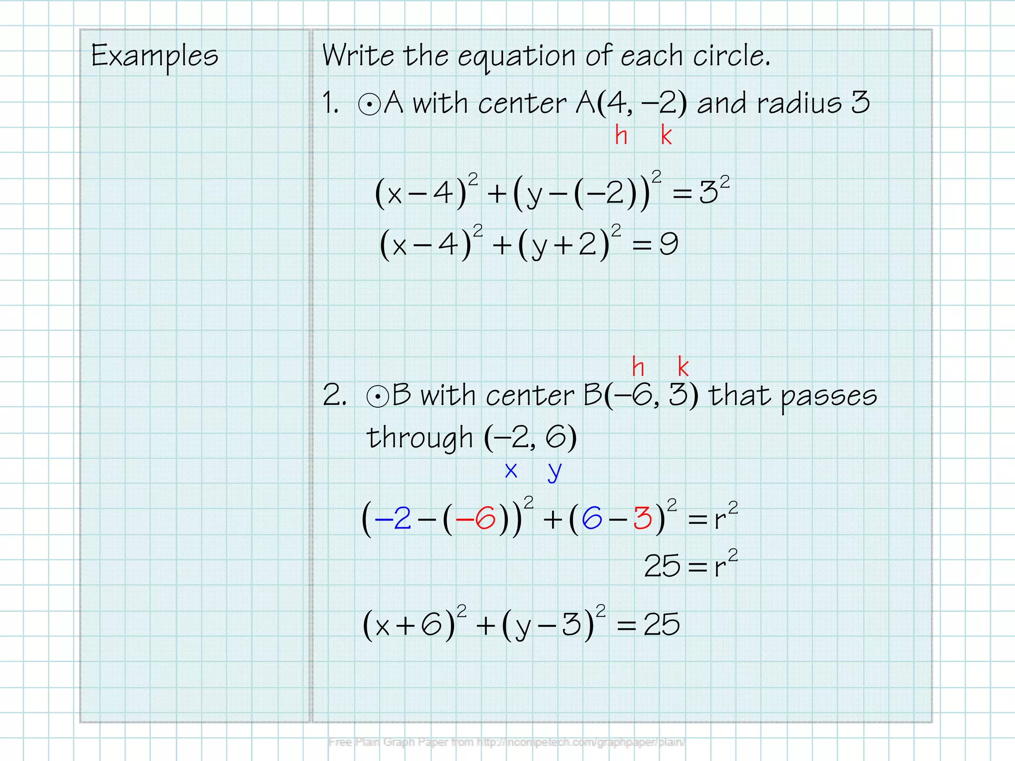Obj. 60 Circles in the Coordinate Plane | PDF