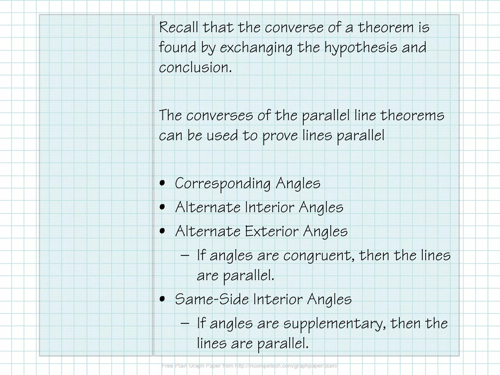 Obj. 12 Proving Lines Parallel | PPT