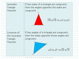 Obj. 18 Isosceles and Equilateral Triangles | PDF