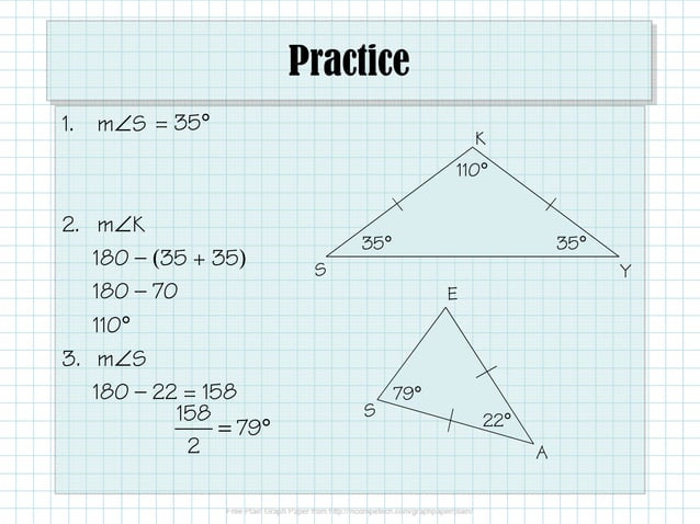 Obj. 18 Isosceles and Equilateral Triangles | PDF
