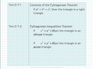 Obj. 23 Pythagorean Theorem | PPT