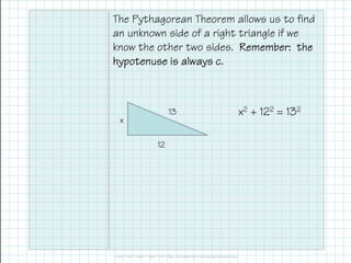 Obj. 23 Pythagorean Theorem | PPT
