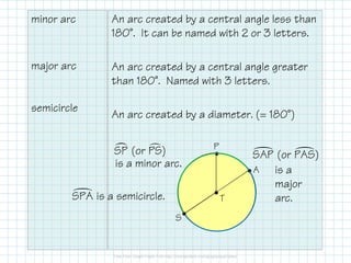 Obj. 49 Arcs and Chords | PPT