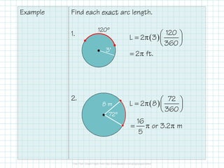Obj. 50 Sector Area and Arc Length | PPT