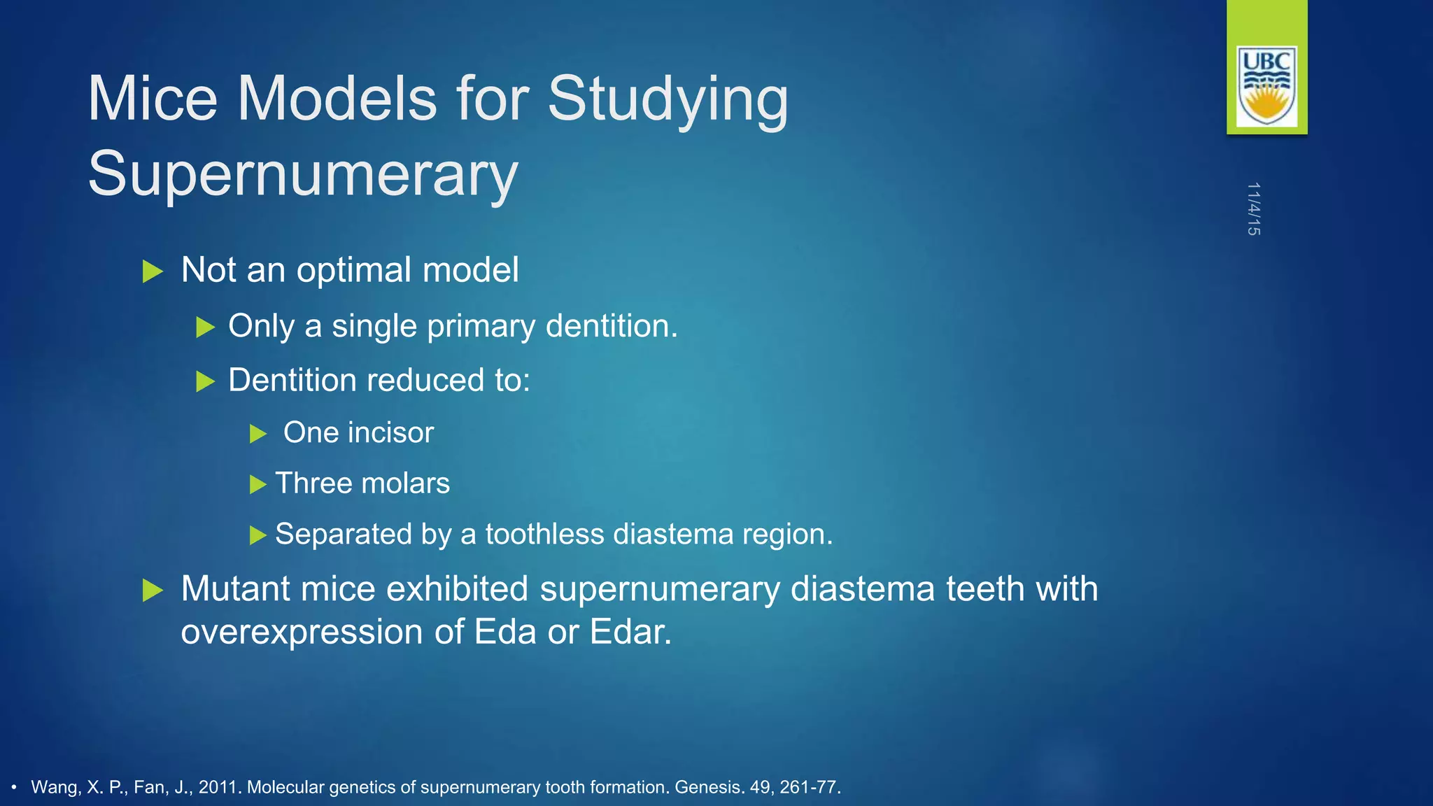 Supernumerary Teeth | PPTX