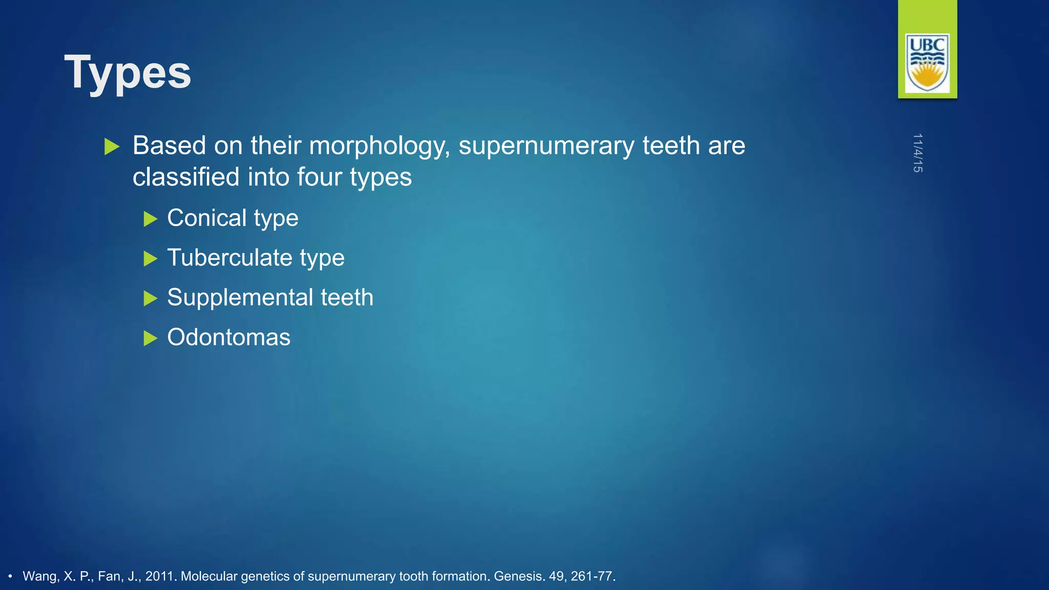 Supernumerary Teeth | PPTX