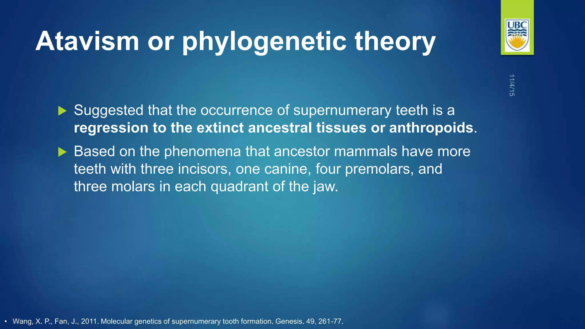 Supernumerary Teeth | PPTX