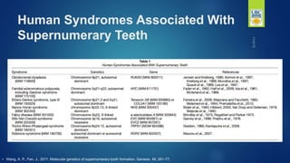 Supernumerary Teeth | PPTX