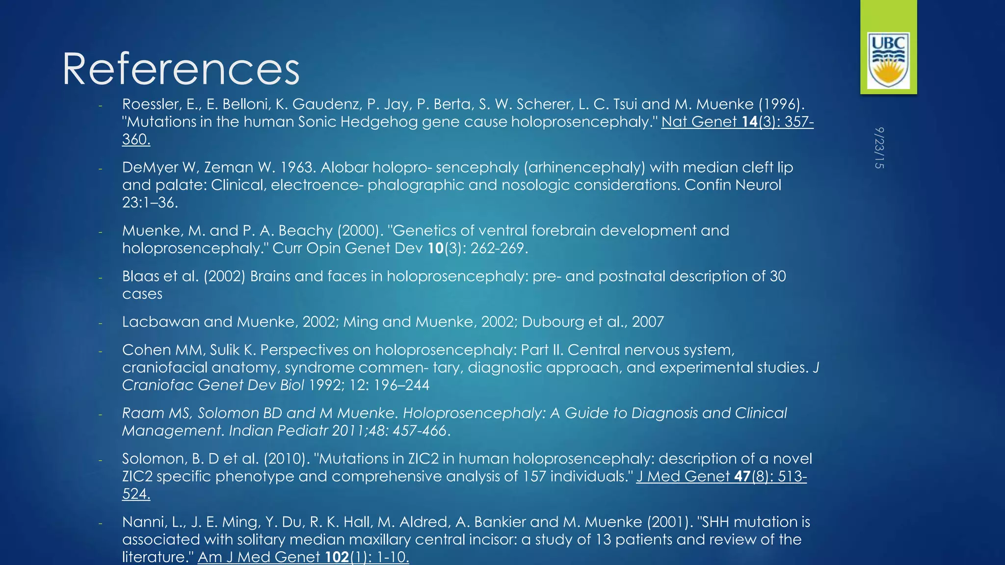 Holoprosencephaly | PPTX