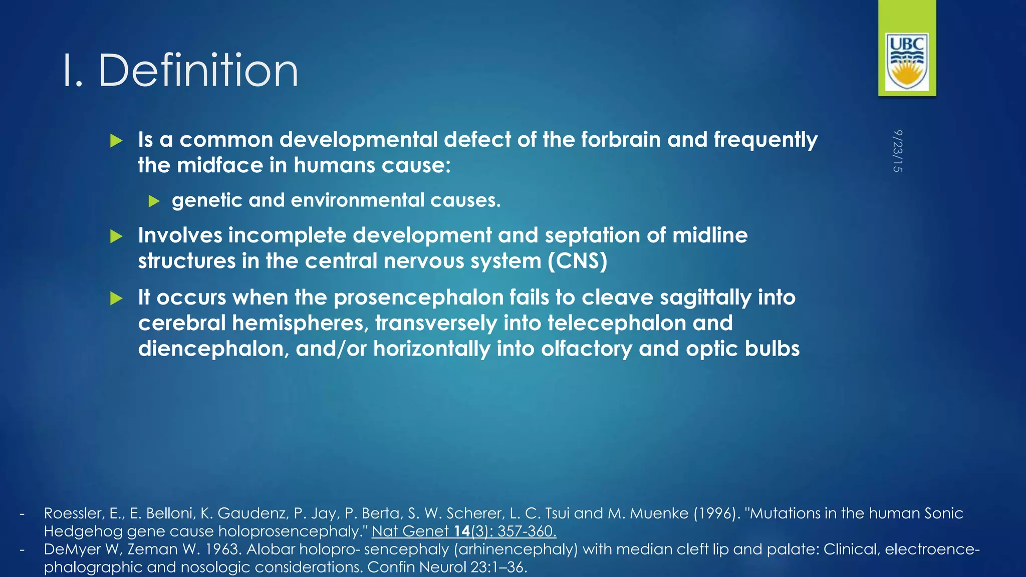 Holoprosencephaly | PPTX