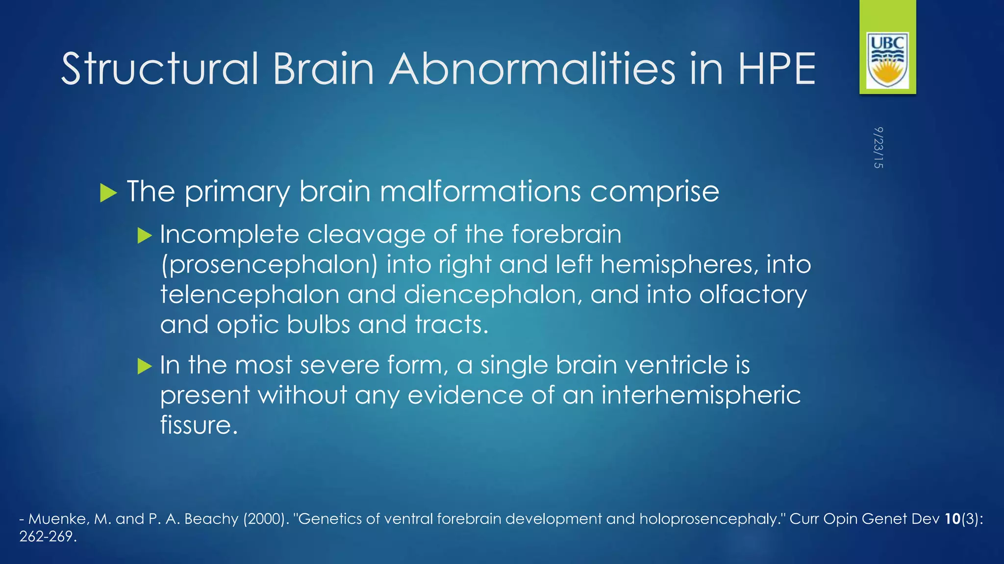Holoprosencephaly | PPTX