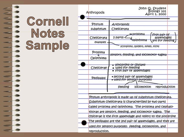 OBJ 3 - Students Cornell Notes history of notes.ppt