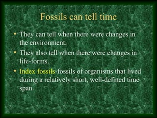 Obj 3 rock and fossil evidence used to infer earth's history | PPT
