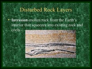 Obj 3 rock and fossil evidence used to infer earth's history | PPT