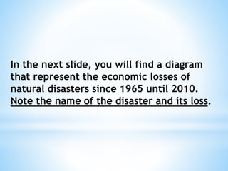 Economic Effects of Natural Disasters | PPTX