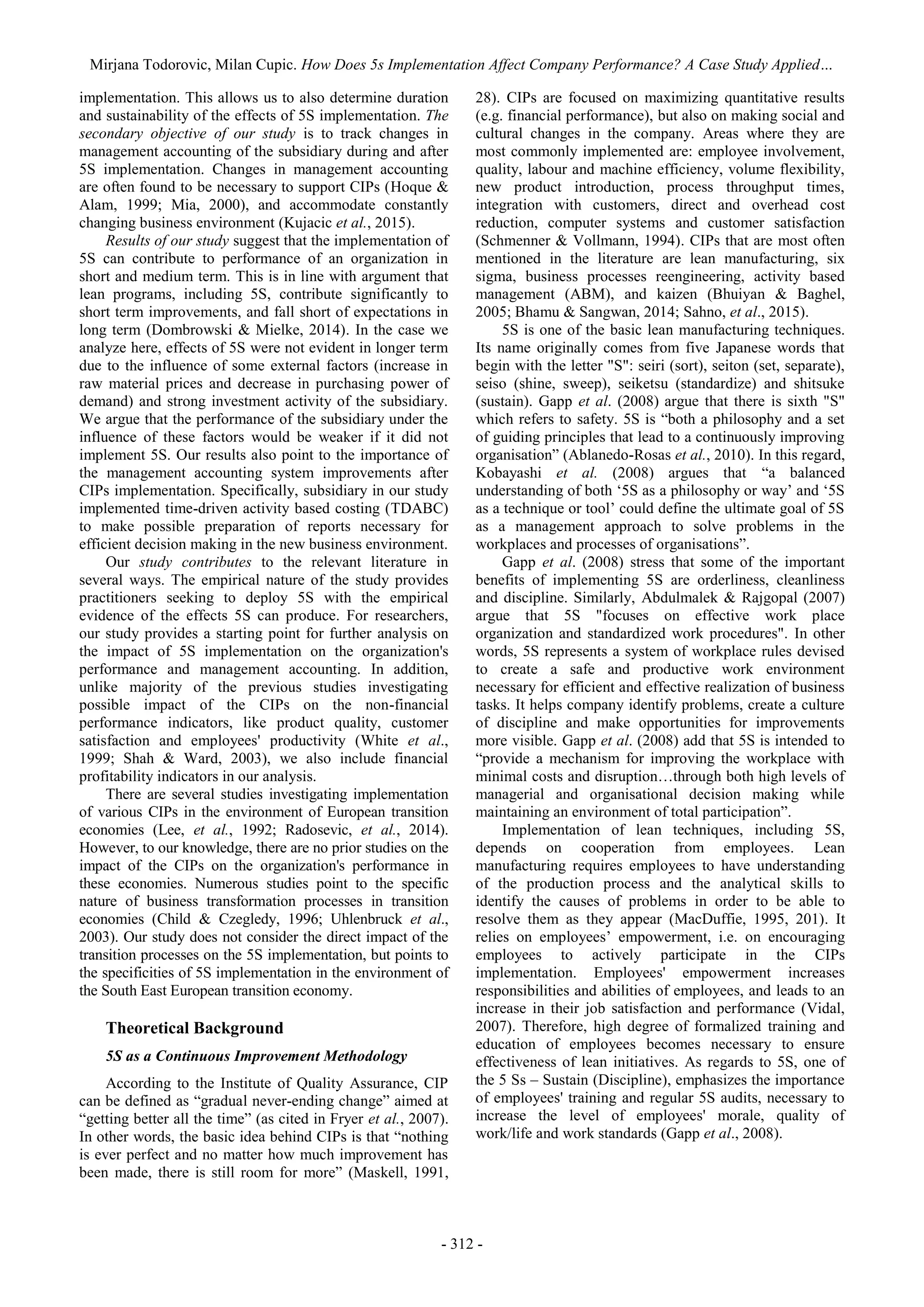 5s Implementation Affect Company Performance | PDF