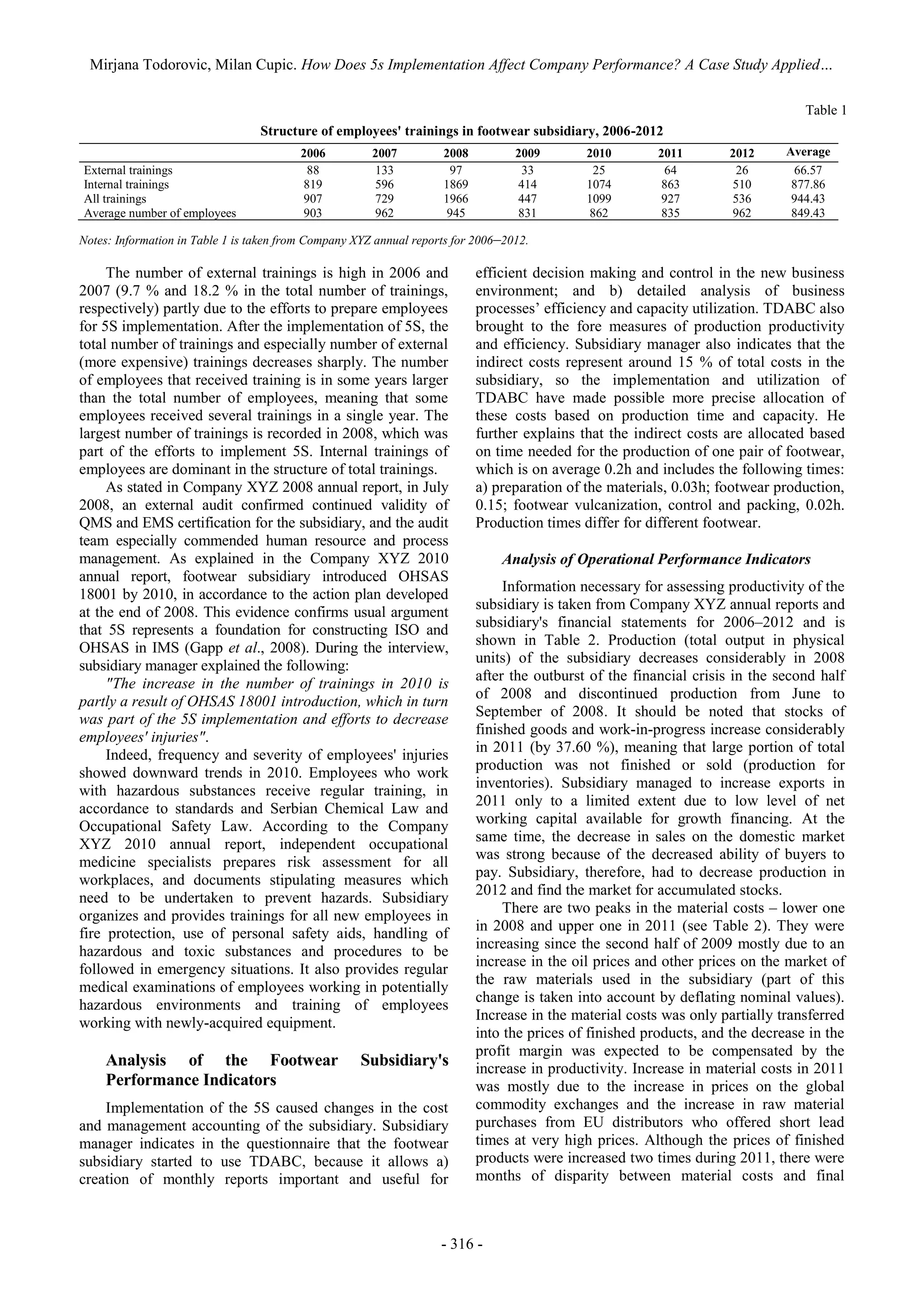 5s Implementation Affect Company Performance | PDF