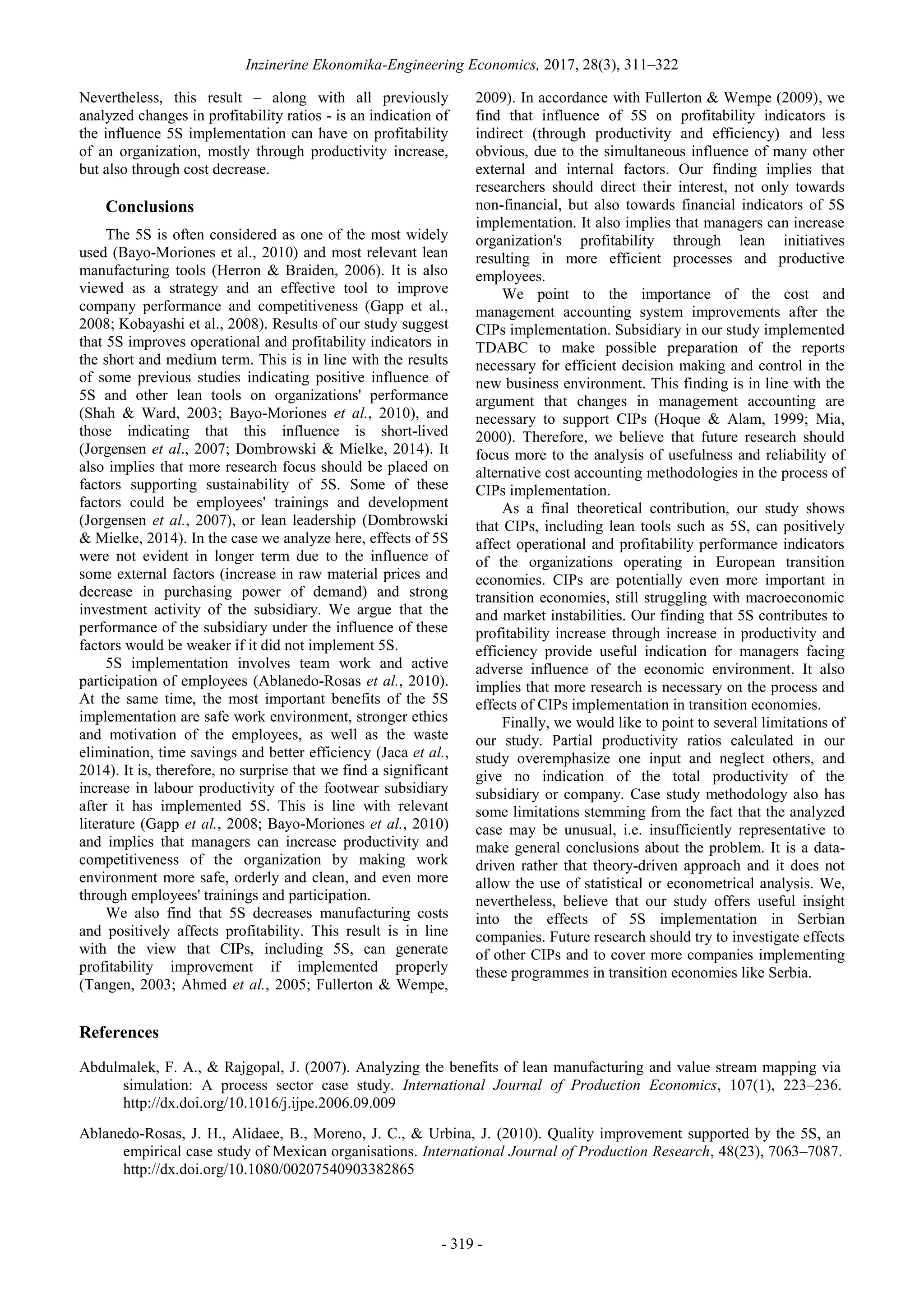 5s Implementation Affect Company Performance | PDF