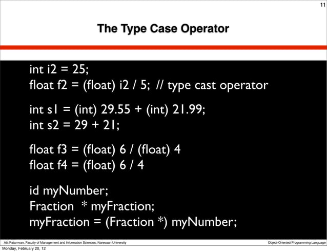 OOP Chapter 4: Data Type and Expressions | PDF | Programming Languages | Computing