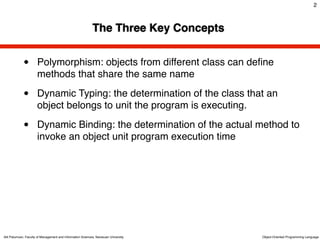 Chapter 9 : Polymorphism, Dynamic Typing, and Dynamic Binding | PDF