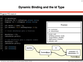 Chapter 9 : Polymorphism, Dynamic Typing, and Dynamic Binding | PDF