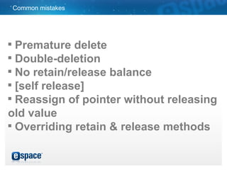 Objective C Memory Management | PPT