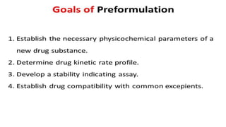 Objectives of Preformulation | PPT