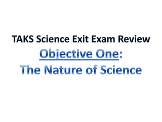 Objective One: The Nature of Science | PPT